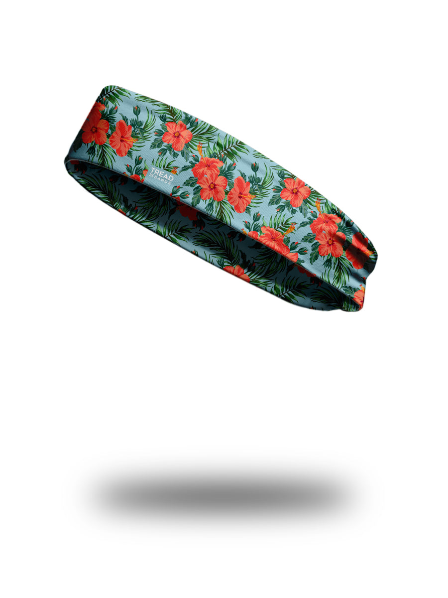 All-Season Contoured Headband - Hawaiian Hibiscus – TreadBands | Non ...