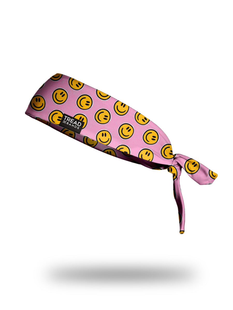 All-Terrain Tieback - Smiley – TreadBands | Non-Slip Headbands For the ...